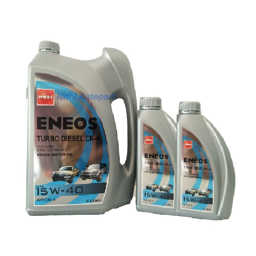 [โค้ดDDAYHM2 ลด150] น้ำมันเครื่อง Eneos Turbo Diesel เทอร์โบ ดีเซล CK-4 CK4 15w-40 15W40 ฟรี ...