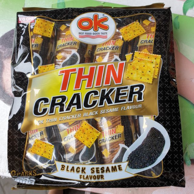 OK THIN CRACKER แครกเกอร์ รสงาดำ 256 G | Shopee Thailand