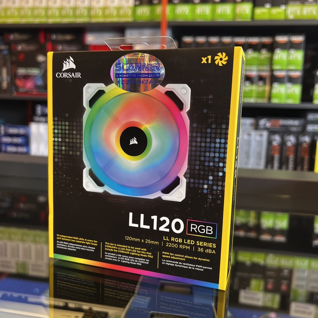 Corsair LL120 White RGB Fan Case | Shopee Thailand