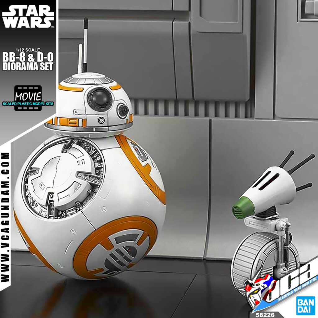 BANDAI STAR WARS 1/12 BB-8 & D-O DIORAMA SET สตาร์ วอร์ พลาสติก โมเดล VCA GUNDAM | Shopee Thailand