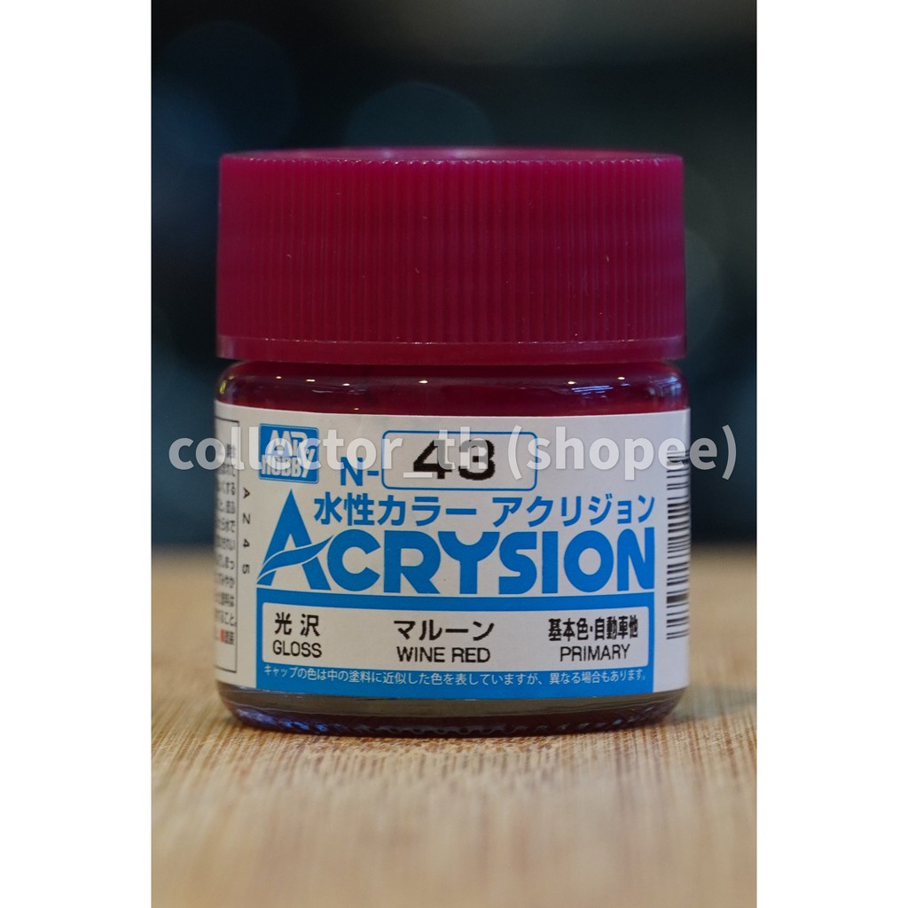 (พร้อมส่ง) สีสูตรน้ำ Mr Hobby Acrysion เบอร์ N21-N44 สีทำโมเดล สีอะคร ...