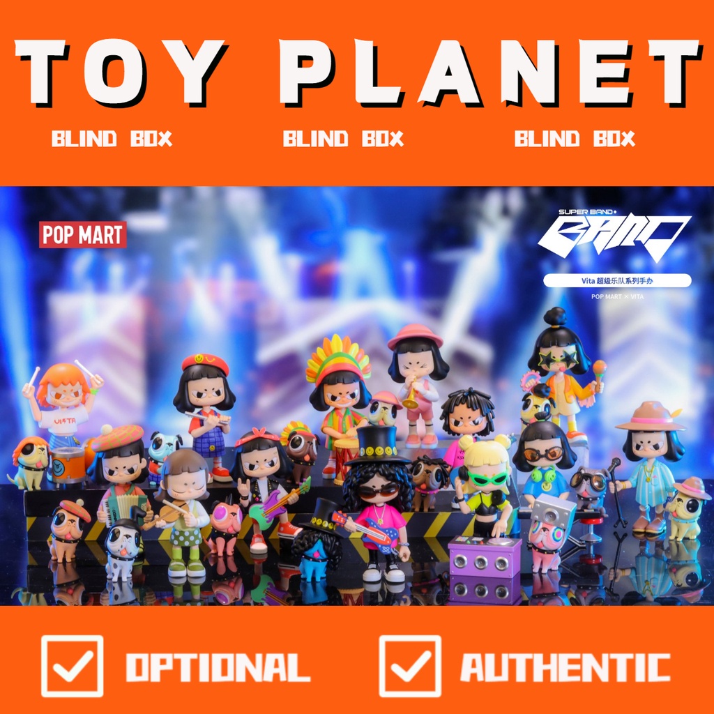 [ คลังสินค ้ าพร ้ อม ] POP MART Popmart ART TOY VITA Super band series ...
