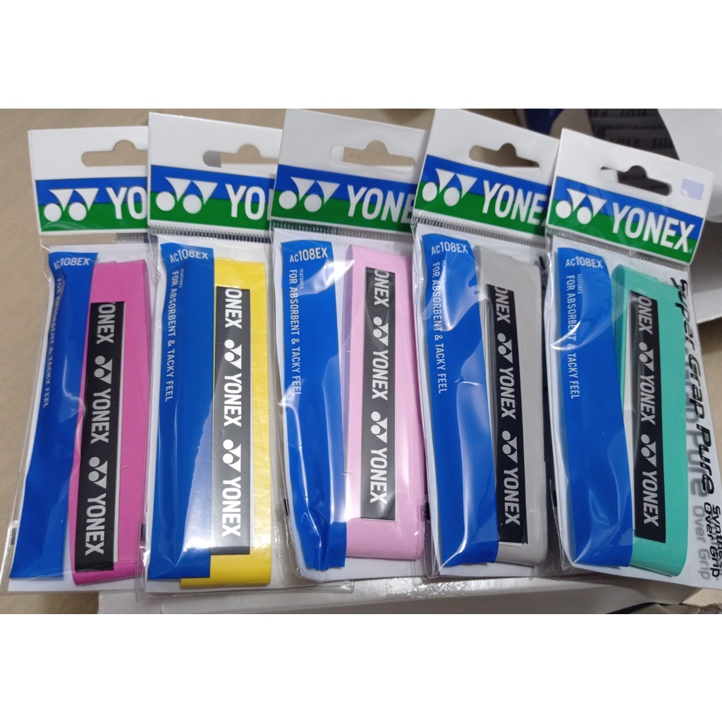ผ้าพันแฮนด์ yonex ของแท้ AC108EX ผ้าพันแฮนด์ไม้แบดมินตัน | Shopee Thailand