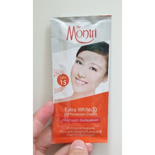 (1ซอง) ดร.มนตรี ครีมบำรุงผิว ป้องกันแสงแดด Extra white & uv protection ...