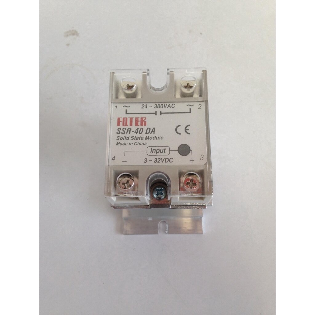 SSR DC-AC SSR-40DA Solid State Relay Module Single Phase DC 3-32 โวลต์ ...