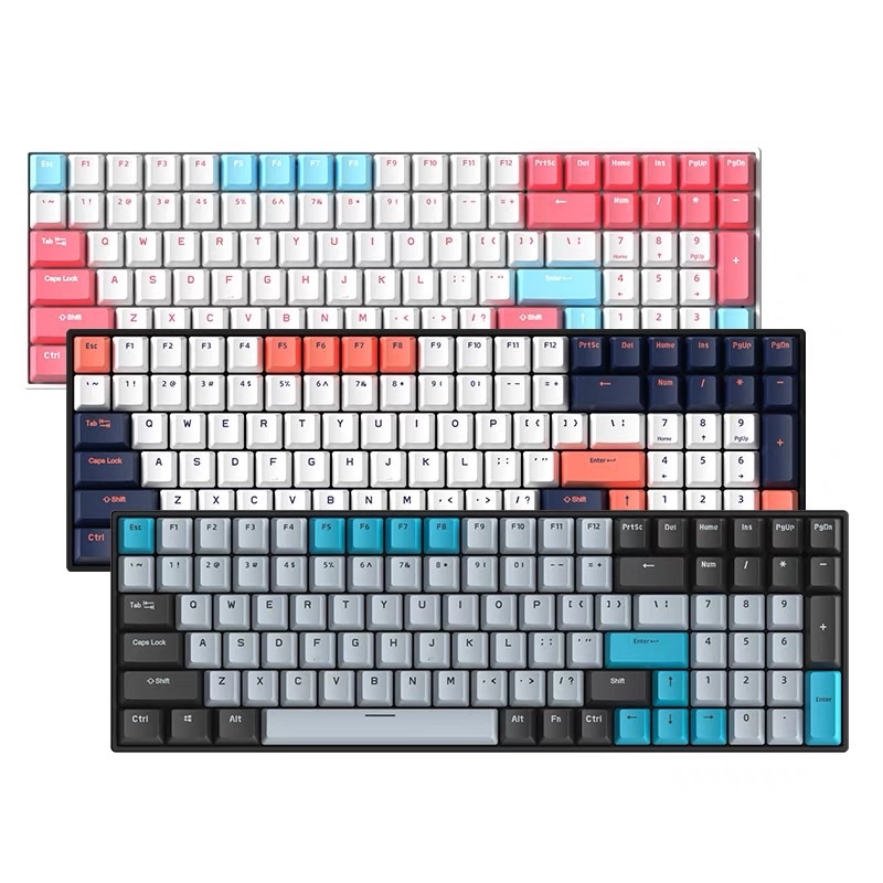 Keycap Set (Key ENG) สำหรับ RK100 ขนาด 96% - 100 Keys มีให้เลือก 3 สี ...