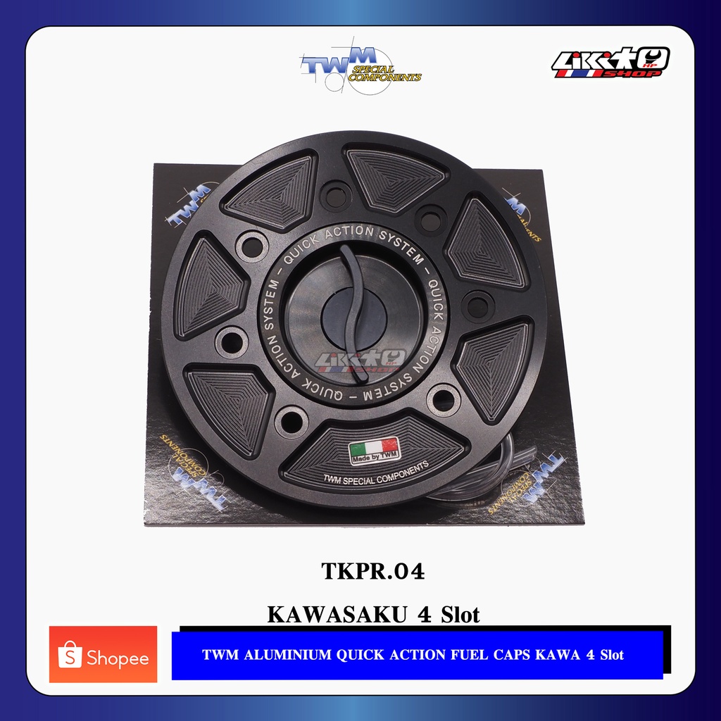 TWM ฝาถังแต่ง KAWASAKI 4รู - QUICK ACTION FUEL CAPTKPR.04 | Shopee Thailand