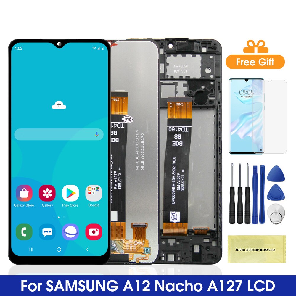 Original A12S จอแสดงผล,สําหรับ Samsung Galaxy A12 Nacho A127 A127F จอ ...