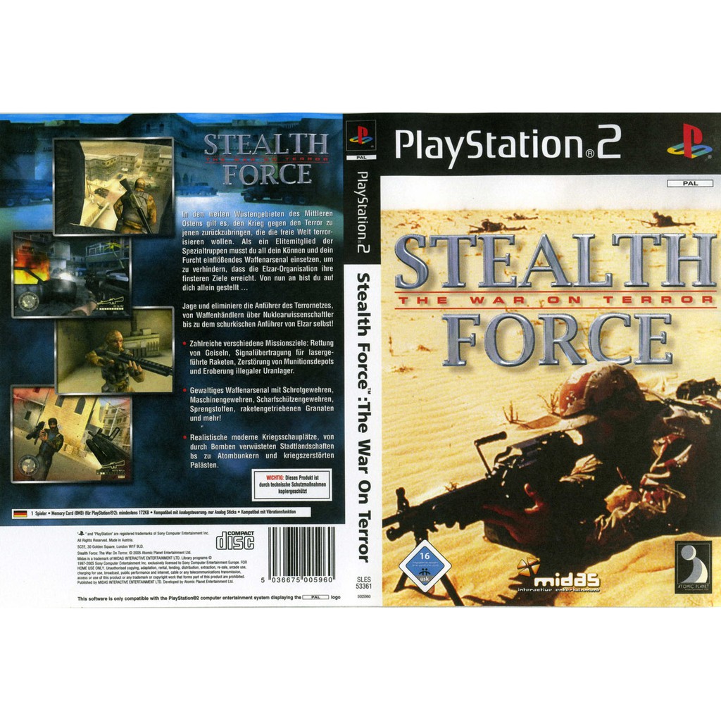 Stealth Force The War on Terror Ps2 ISO (Español) (MG-MF) | Shopee Thailand