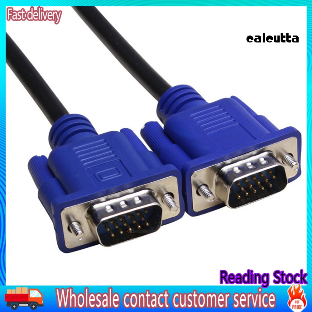 CRX2_30cm Male to Male VGA Extension Cable Cord for PC Computer Monitor ...