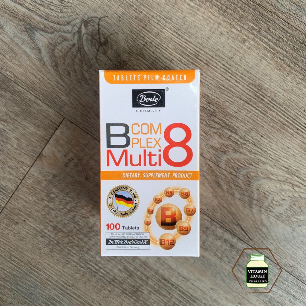Bode B Complex Multi 8 วิตามินบีรวม 8 ชนิด (100 เม็ด) | Shopee Thailand