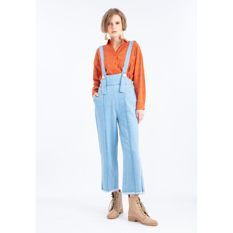 looksi - ชุดเอี๊ยมยีนส์ Oh-so-fly | Shopee Thailand