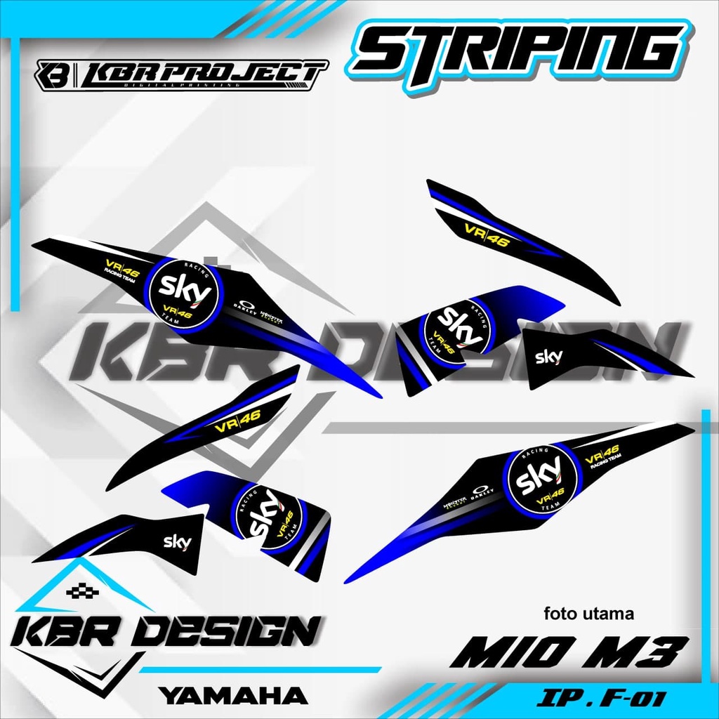 สติ๊กเกอร์ MIO M3/MIO Z STRIPING - YAMAHA MOTORCYCLE STRIPING STICKER ...