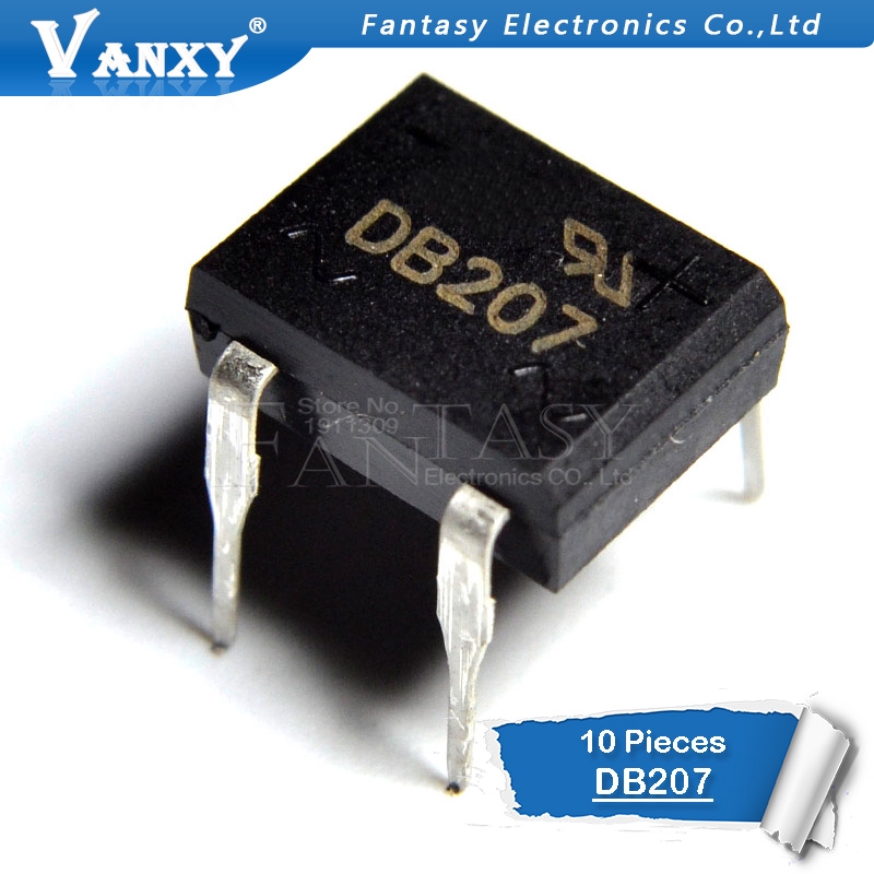 10PCS DB207 DIP B207 DIP4 Bridge Rectifiers 1000V 2A new and original IC | Shopee Thailand
