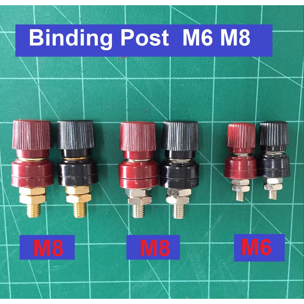 Binding post M6 M8 ไบดิ้งโพส Terminal Copper ไบดิ้งโพส (1คู่ ) อ่าน ...