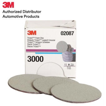 3M 02087 กระดาษทราย Trizact สำหรับขัดผิวเคลียร์ ขนาด 3 นิ้ว เบอร์ 3000 ...