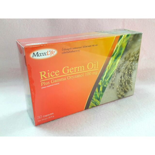 MaxxLife Rice Germ Oil Plus Gamma Oryzanol แม็กซ์ไลฟ์ น้ำมันจมูกข้าว ...