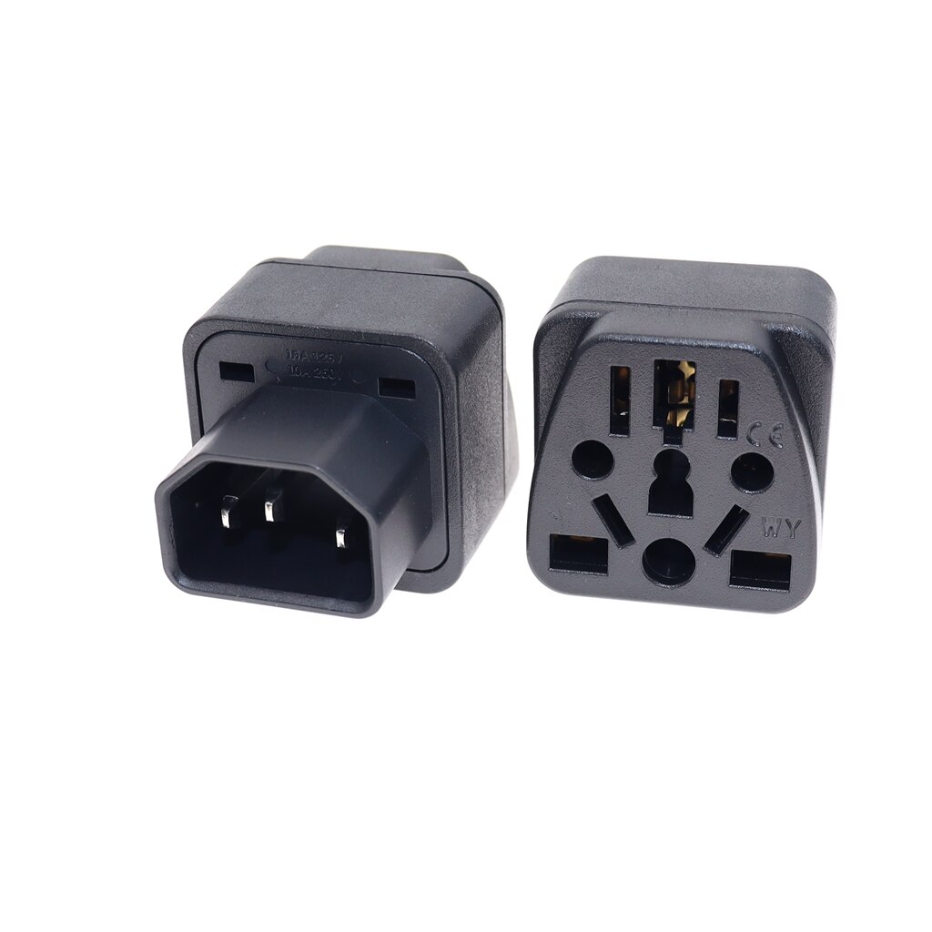 Universal Travel Adaptor Plug PDU/UPS Server IEC320-C14 AC Power ...