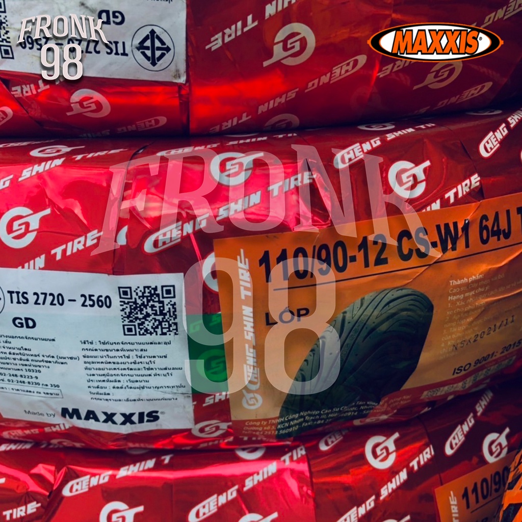 Cheng Shin (MAXXIS) CS-W1 Set 100/90-12 + 110/90-12 TL ยางมอเตอร์ไซด์ ...
