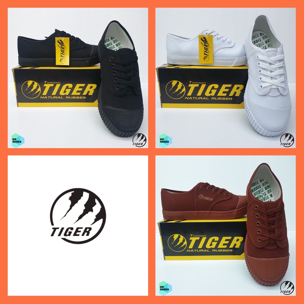 รองเท้านักเรียน รองเท้าผ้าใบนักเรียน เบอร์ 31-45 ไทเกอร์ Tiger 205 ราคา ...