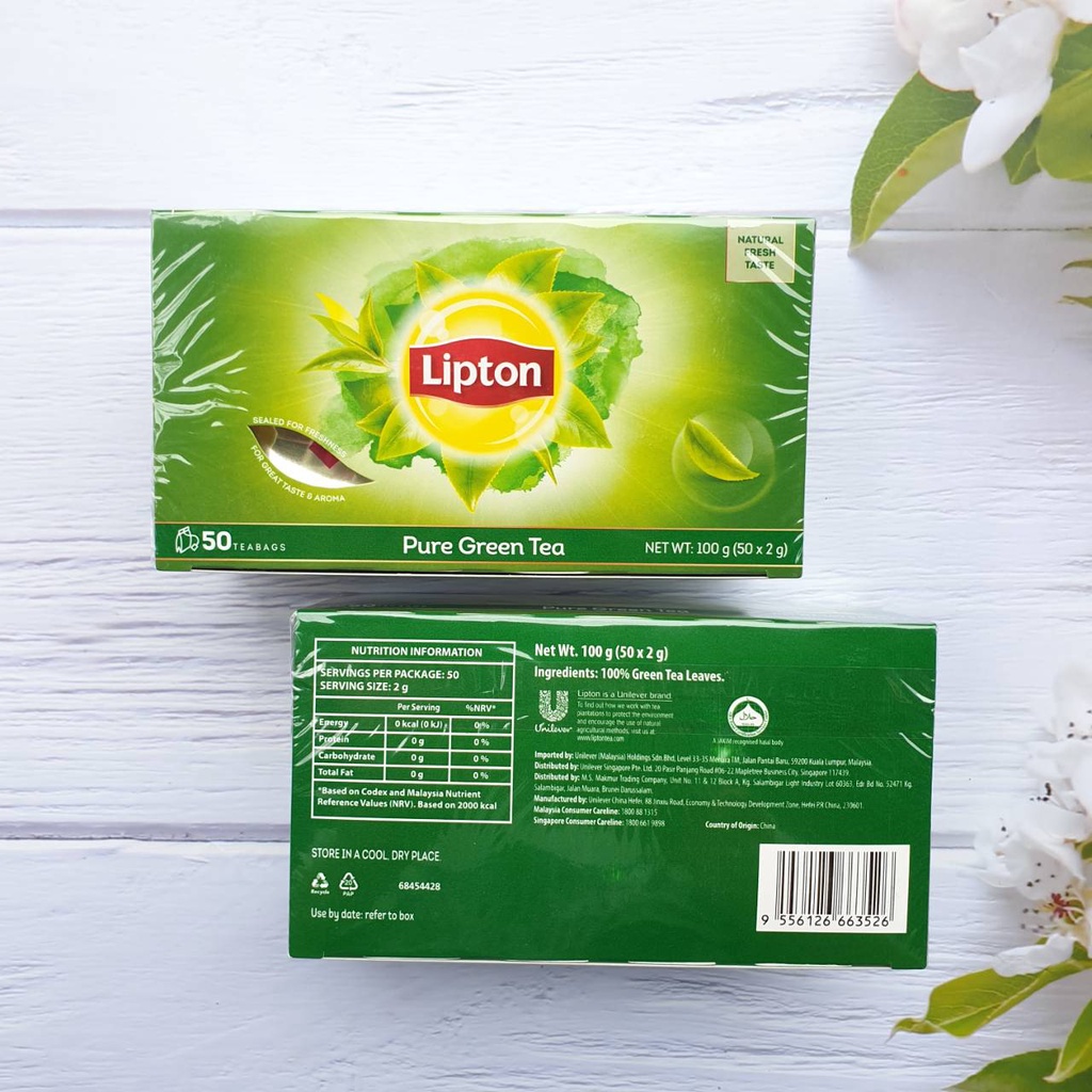 Lipton Pure Green Tea ชาเขียวลิปตัน ชาเขียว สำหรับชง ชาแท้จากธรรมชาติ 0 ...