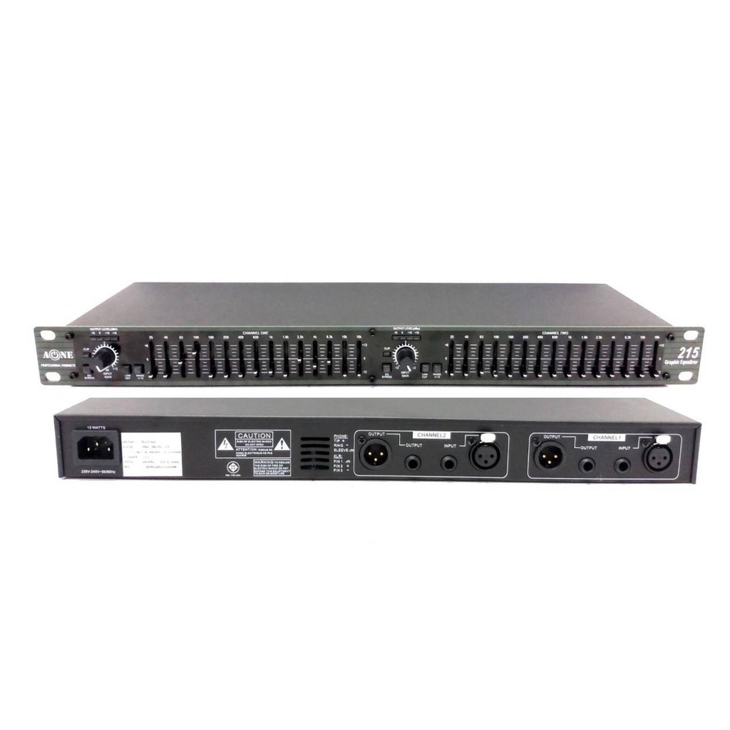 EQ-215 Dual Channel 15-Band Equalizer 1U Rack Mount - intl | Shopee ...