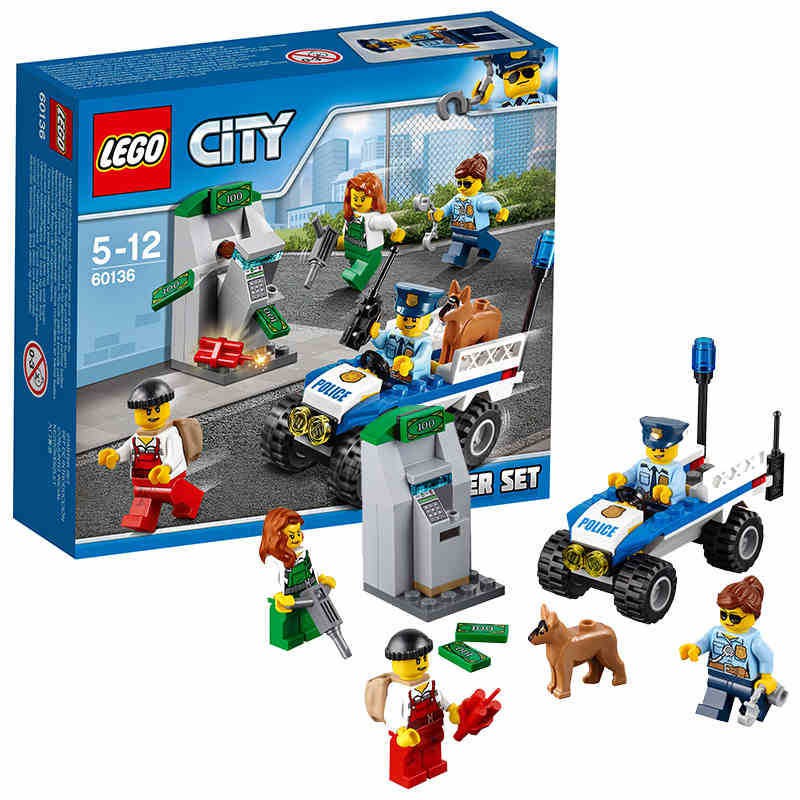 LEGO : No.60136 LEGO CITY : POLICE STARTER SET (2017) ชุดตำรวจจับ ...