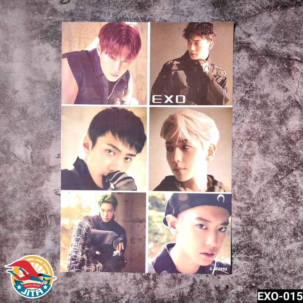 Poster A3 โปสเตอร์ EXO เอ็กโซ ขนาด A3 (ใหญ่กว่า A4) 42x29 cm | Shopee Thailand