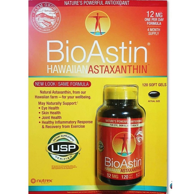 Bioastin Astaxanthin 12 mg. 120 เม็ด | Shopee Thailand