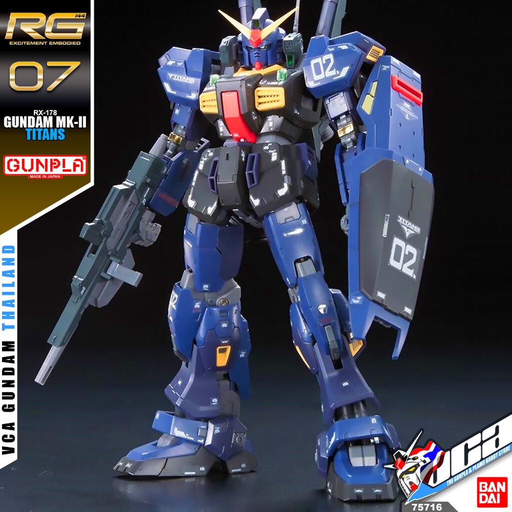 VCA ⭐️ BANDAI GUNPLA REAL GRADE RG 1/144 GUNDAM MK-II TITANS ประกอบ ...