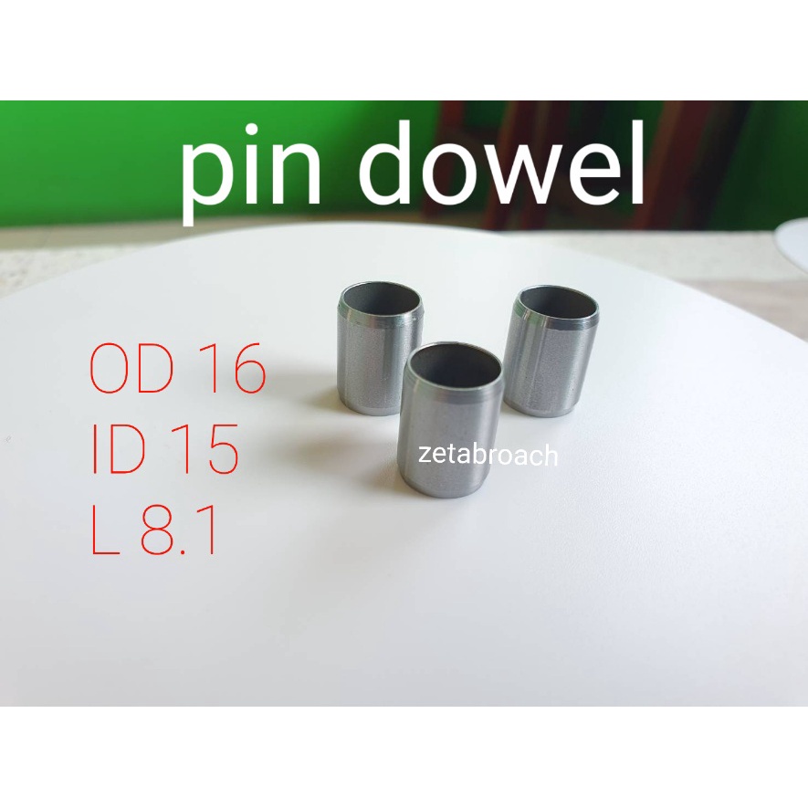 PIN DOWEL โตนอก16/โตใน15/ยาว8.1มม ผิวเจียระไน ละเอียด 0.8-3.2Ra ...