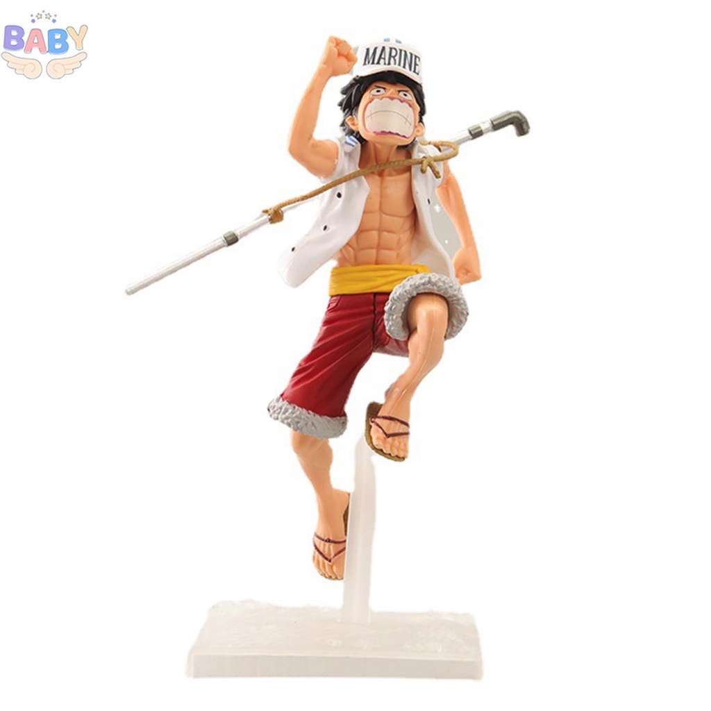 ตุ๊กตาฟิกเกอร์ PVC อนิเมะ One Piece Escape Ace Luffy Sabo Monkey D ...