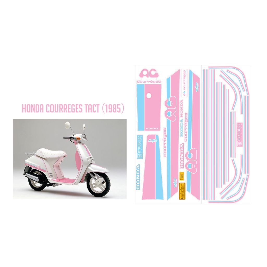 sticker Honda Tact AF09 CUSTOM sticker สติเกอร์ TACT09 | Shopee Thailand