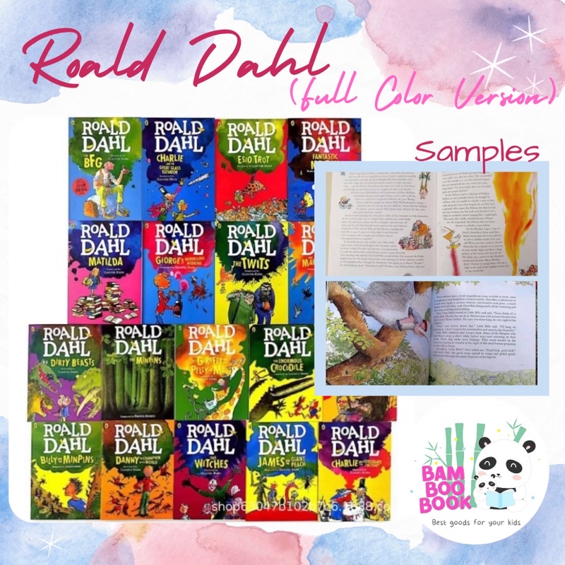 หนังสือ Roald Dahl (Full Color Version) ชุด 19 เล่ม ภาพสี เล่มใหญ่ A4 | Shopee Thailand