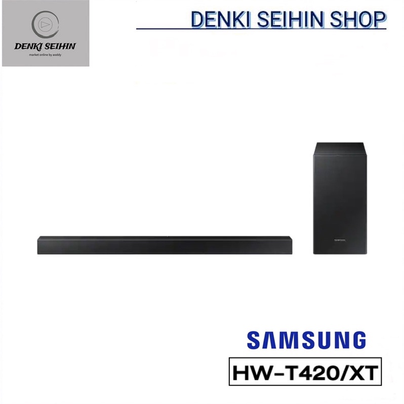 SAMSUNG Soundbar ลำโพงซาวด์บาร์ T420 รุ่น HW-T420/XT ระบบเสียง 2.1ch ...