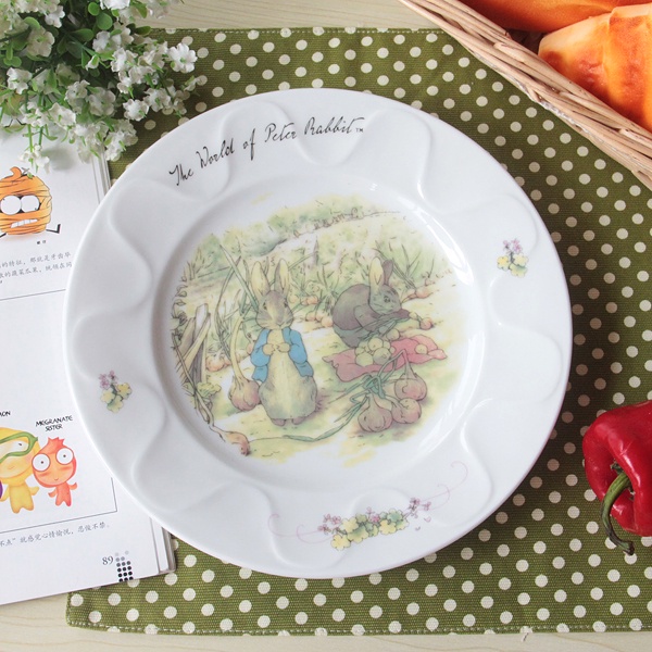 Cod Peter Rabbit จานอาหารค ่ ําเซรามิกการ ์ ตูนน ่ ารักจานซุปบนโต ๊ ะ ...