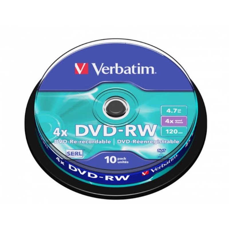 แผ่นดีวีดีรีไรท์ ลบได้ Dvd+rw Dvd-rw Verbatim dvd rewritable ของแท้ 100 ...