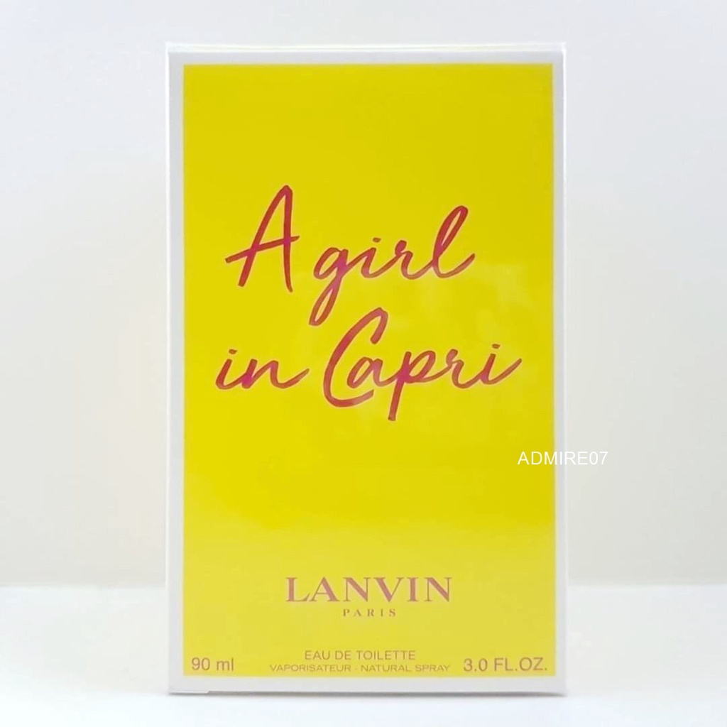 ส่งฟรี Lanvin A Girl In Capri EDT 90ml กล่องซีล น้ำหอมกลิ่นของแสงแดด ...