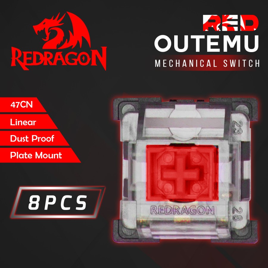 REDRAGON Reddragon Outemu Red Switch สายกันฝุ่น - ROMS-DP-RD | Shopee ...