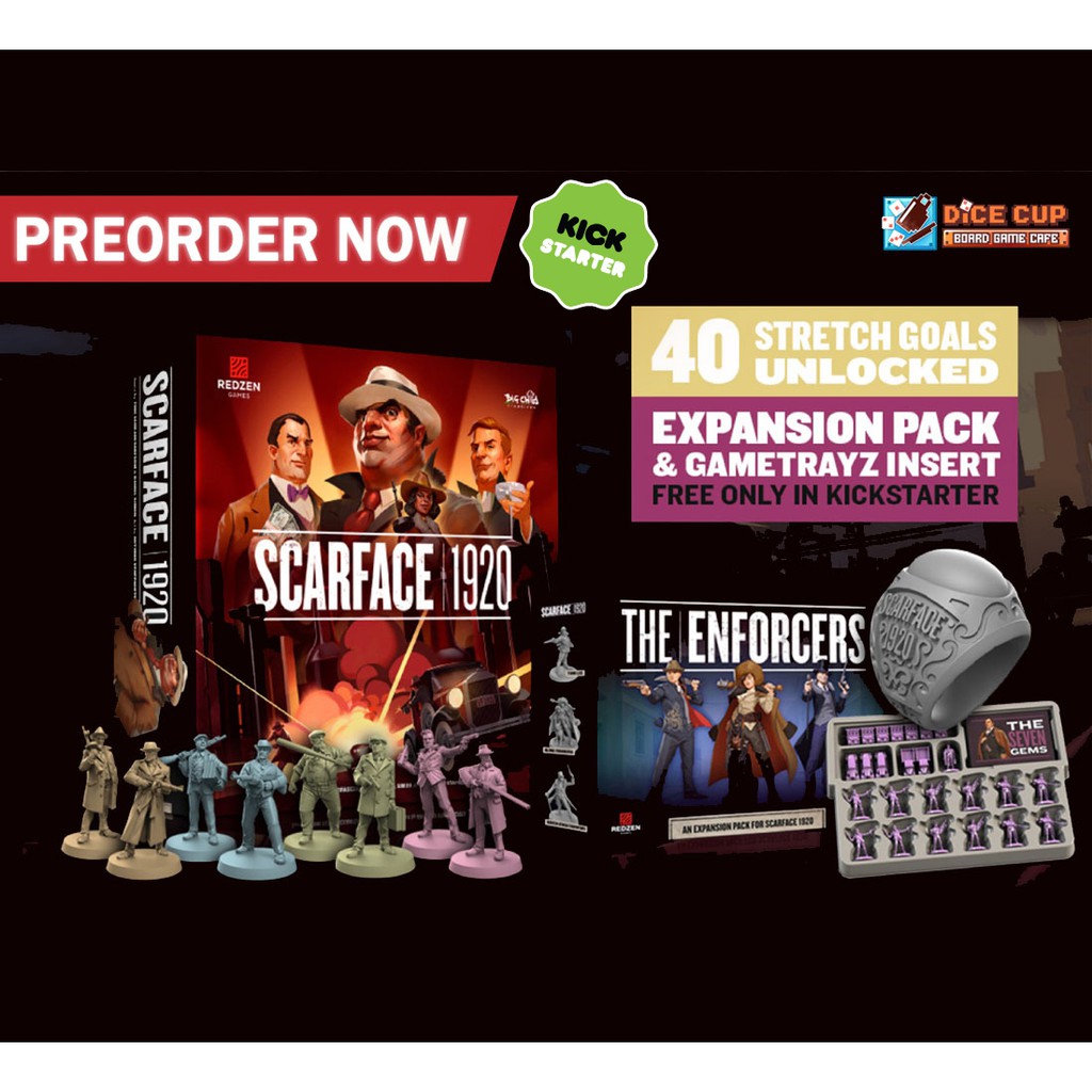 [ของแท้] Scarface 1920 Kickstarter Board Game | Shopee Thailand