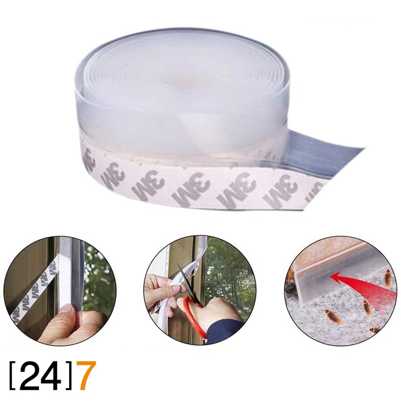(24)7 Self Adhesive Door Seal Strip Weather Stripping ยางซิลิโคนประตู ...