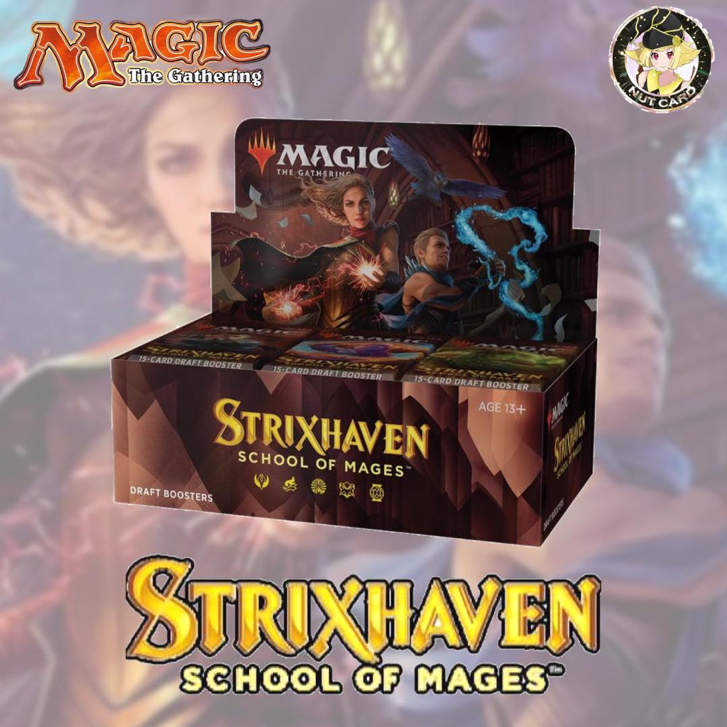 [MTG] StrixHaven school of mages draft booster box | Shopee Thailand
