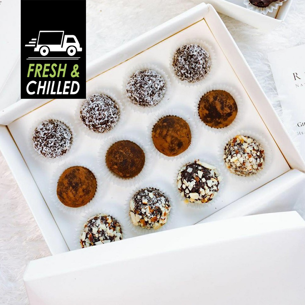 ช็อคโก้ทรัฟเฟิล Assorted Choco Truffles (12 pcs) ตรา Rial Dates ...