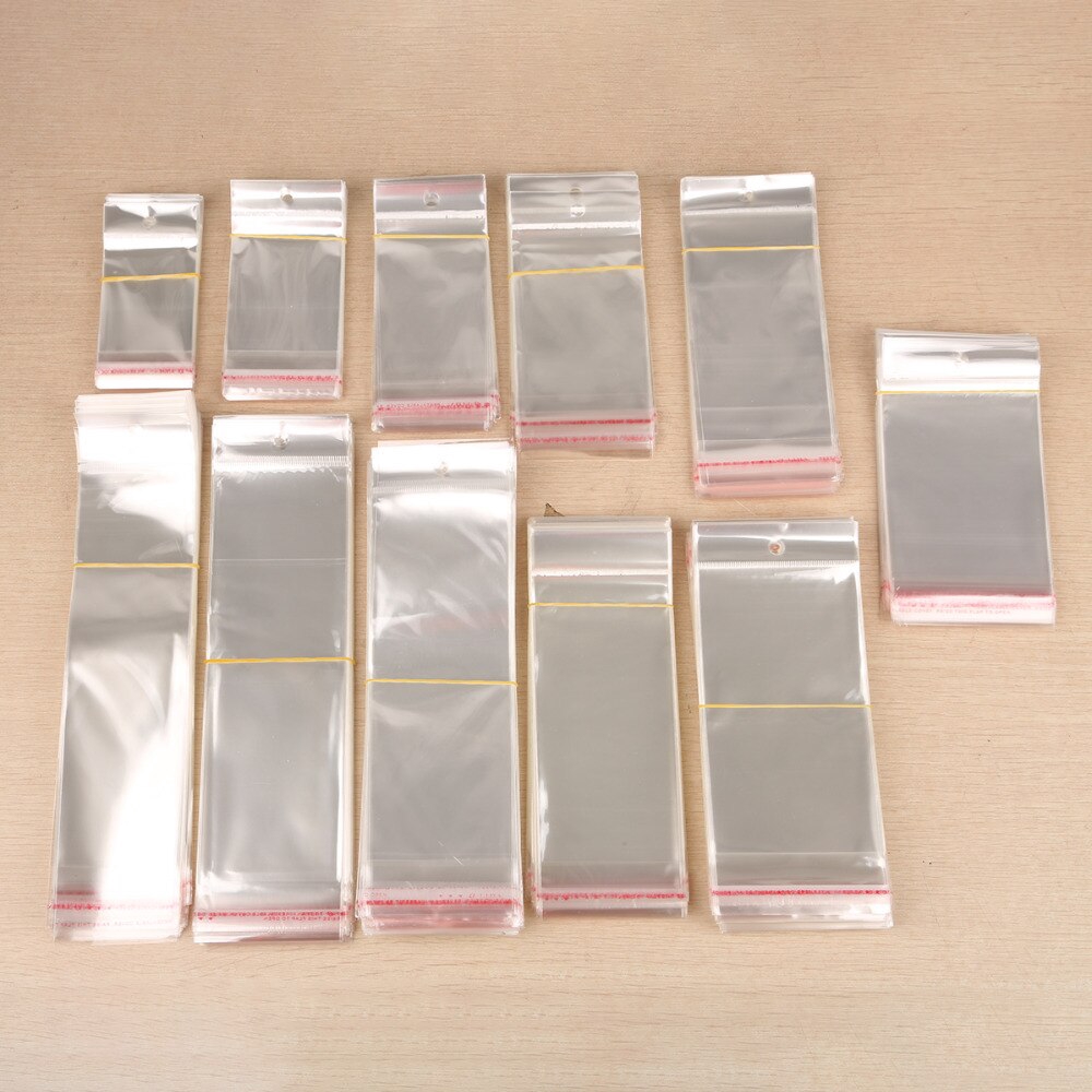 100Pcs Self Adhesive OPP Clear Plastic Packing Bag [Many Size] | Shopee ...