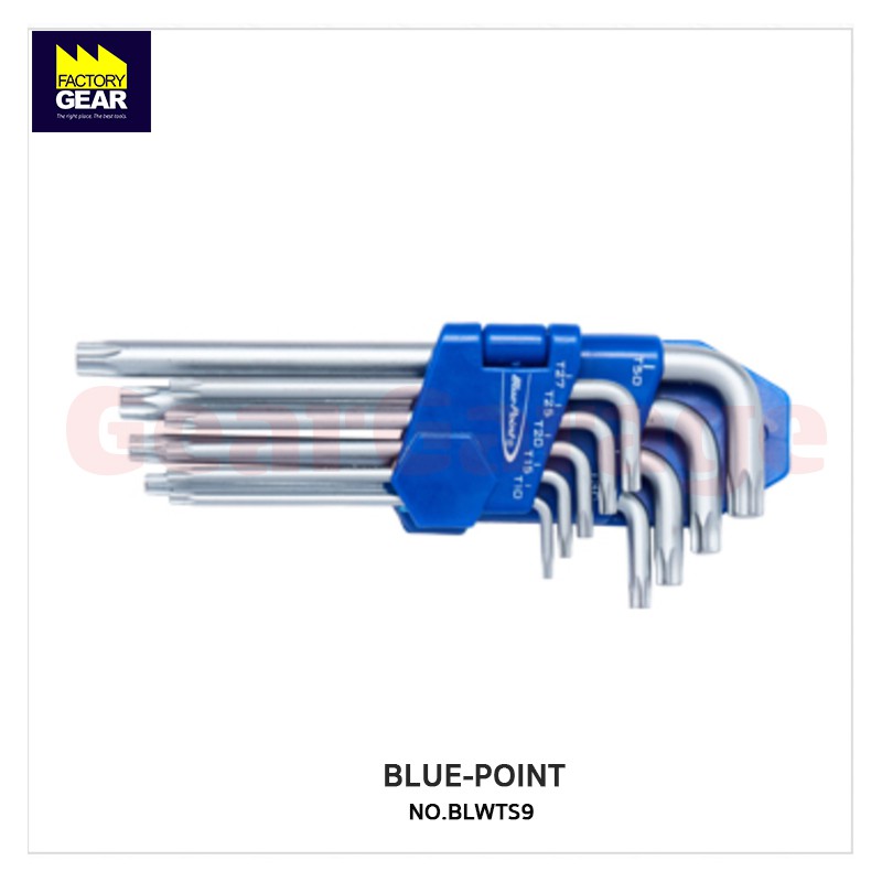 ชุดประแจหัวดาวแบบตัวแอลยาว (บลู พอยต์) BLUE-POINT NO.BLWTS9 L-Shape ...