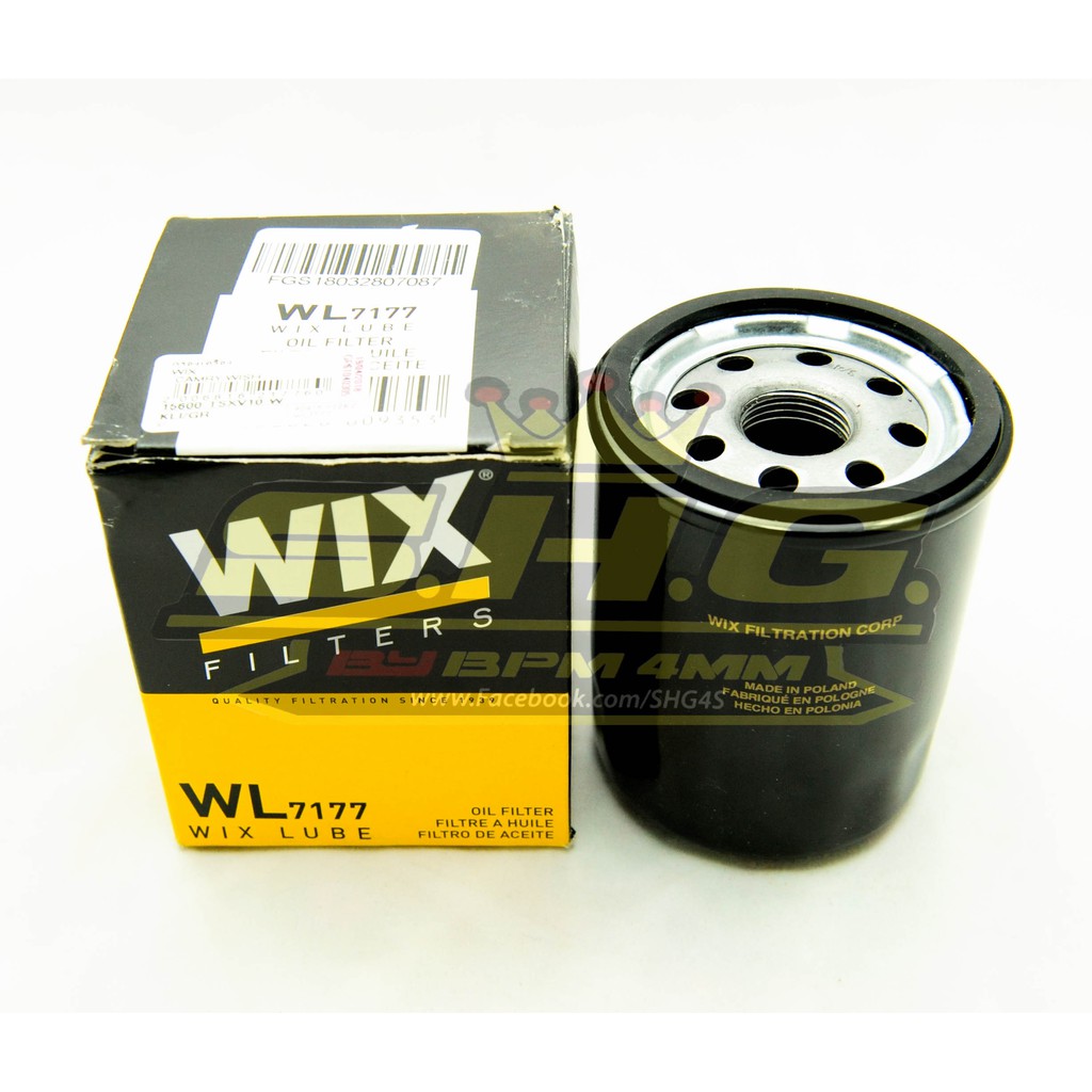 WIX ไส้กรองน้ำมันเครื่อง Toyota Camry ลูกเหล็ก WIX WL7177 (Made In ...