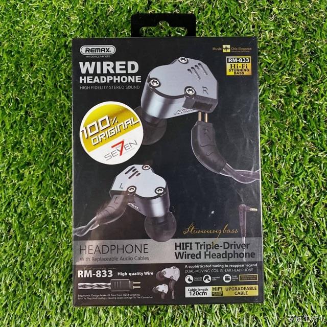 Remax RM833 Triple Drivers หูฟัง 3 ลำโพง | Shopee Thailand