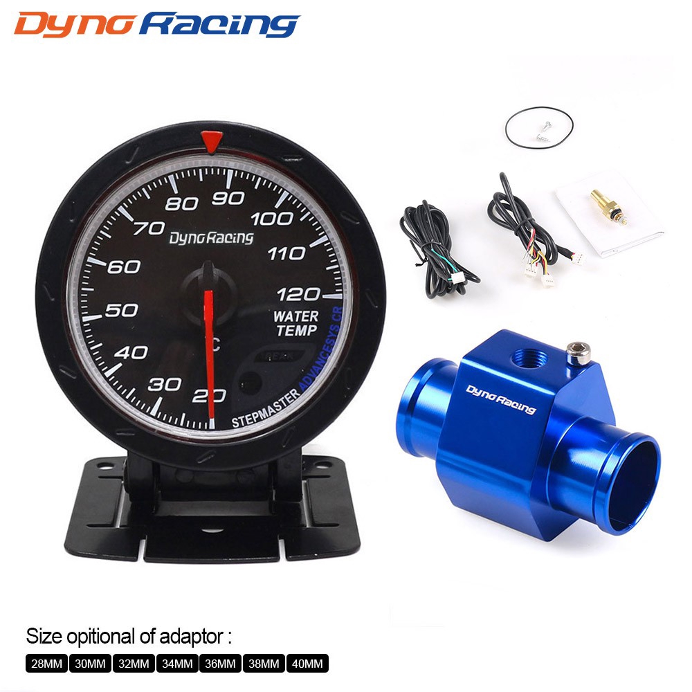 Dynoracing 60มิลลิเมตร เครื่องวัดอุณหภูมิน้ำในรถยนต์ 20-120 เซลเซียสพร้อมอะแดปเตอร์เซนเซอร์ท่อ ...