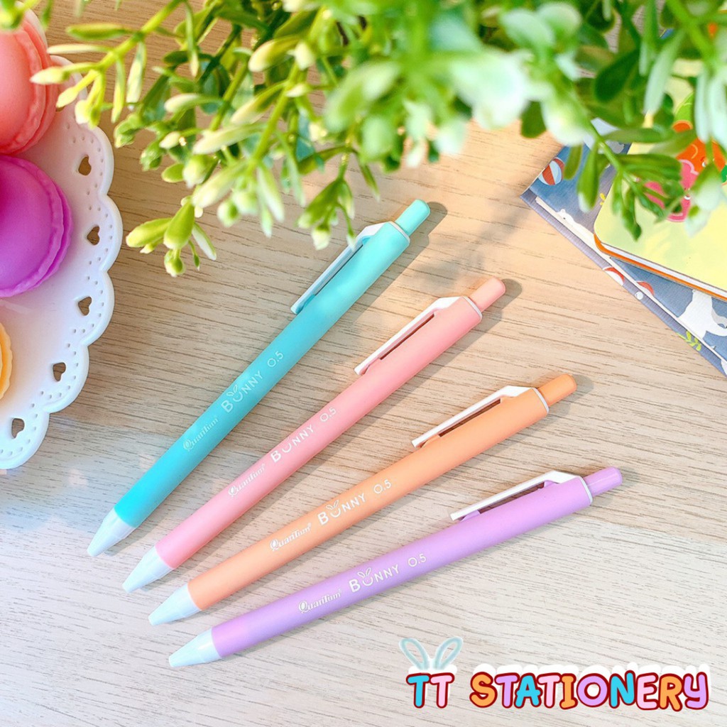 (12ด้าม) ปากกาหมึกเจล Quantum Bunny บันนี่ 0.5m คละสี (12ด้าม / ยกกล่อง ...