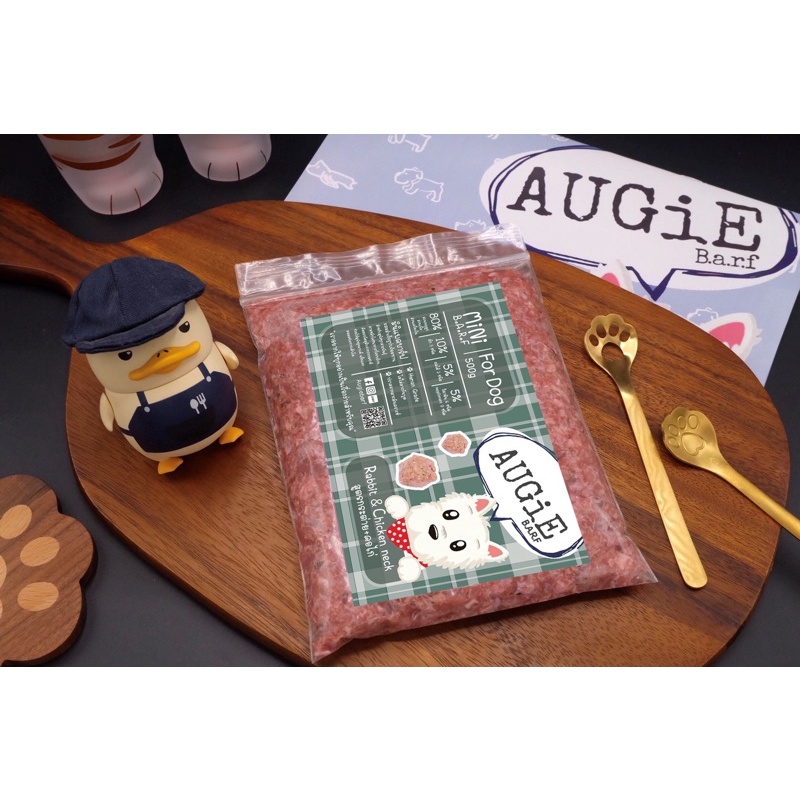 Mini Barf(500g) บาร์ฟสุนัข: สูตรกระต่าย & คอไก่ | Shopee Thailand